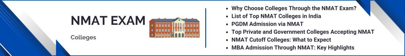 Top NMAT Colleges 2025 – Best MBA & PGDM Institutes Accepting NMAT Score